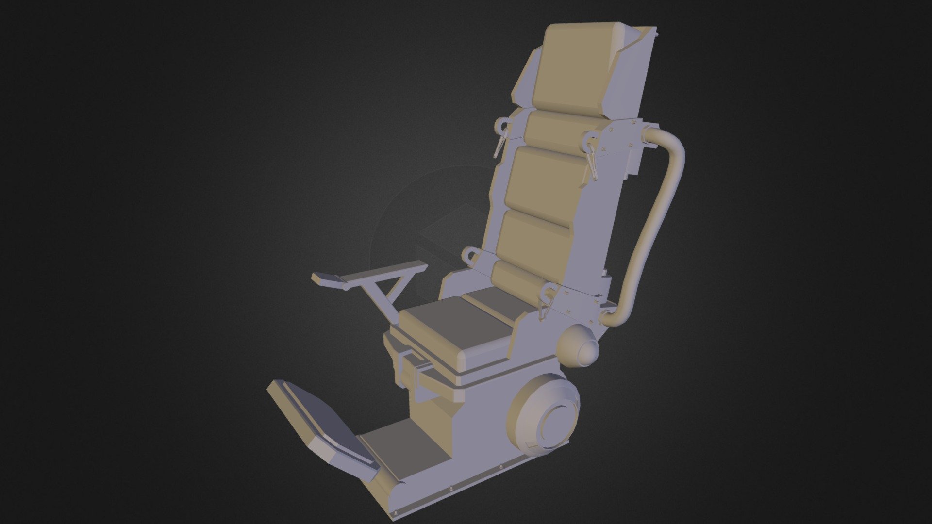 SciFi_Chair001 - 3D model by romgrey [bf8bc96] - Sketchfab
