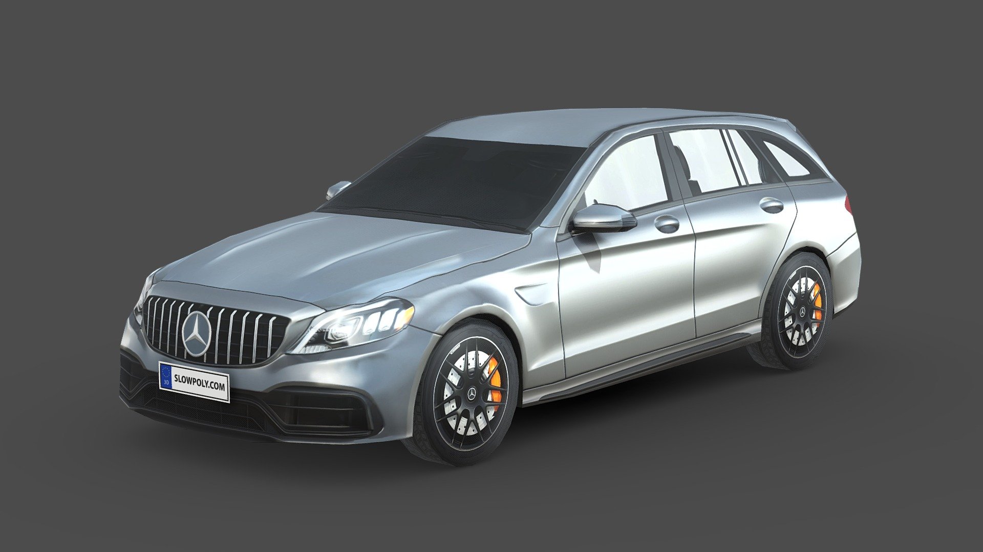 Mercedes Benz AMG C63 Estate - Buy Royalty Free 3D model by slowpoly ...