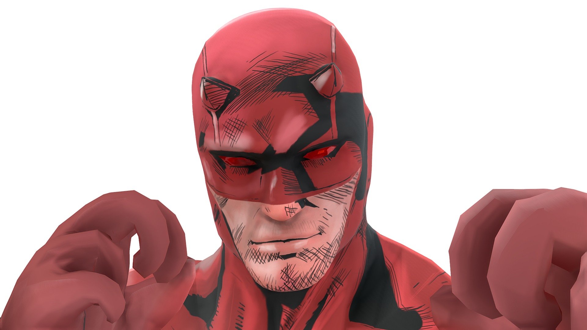 Daredevil (Comic style) - Buy Royalty Free 3D model by sarvesh777 ...