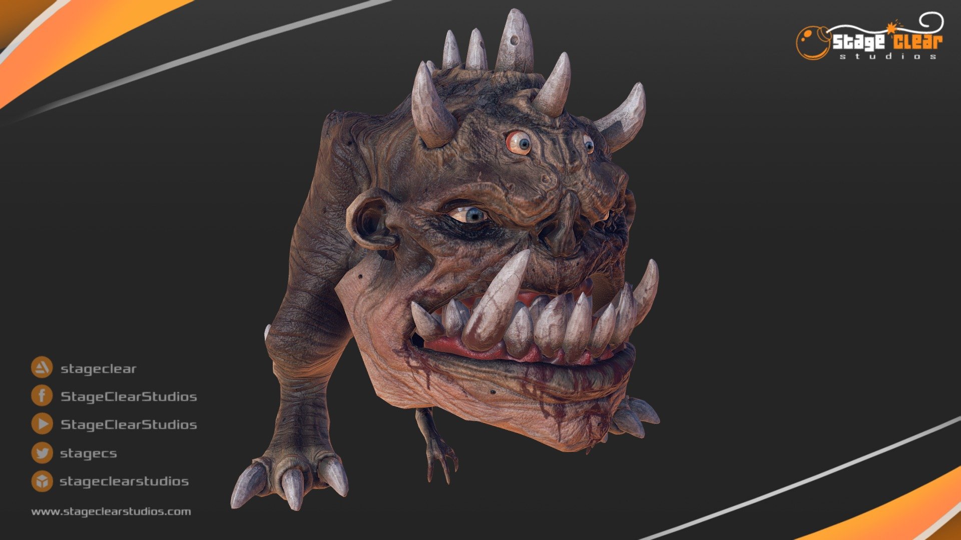 Biped Demon - 3D model by Stage Clear Studios (@stageclearstudios ...