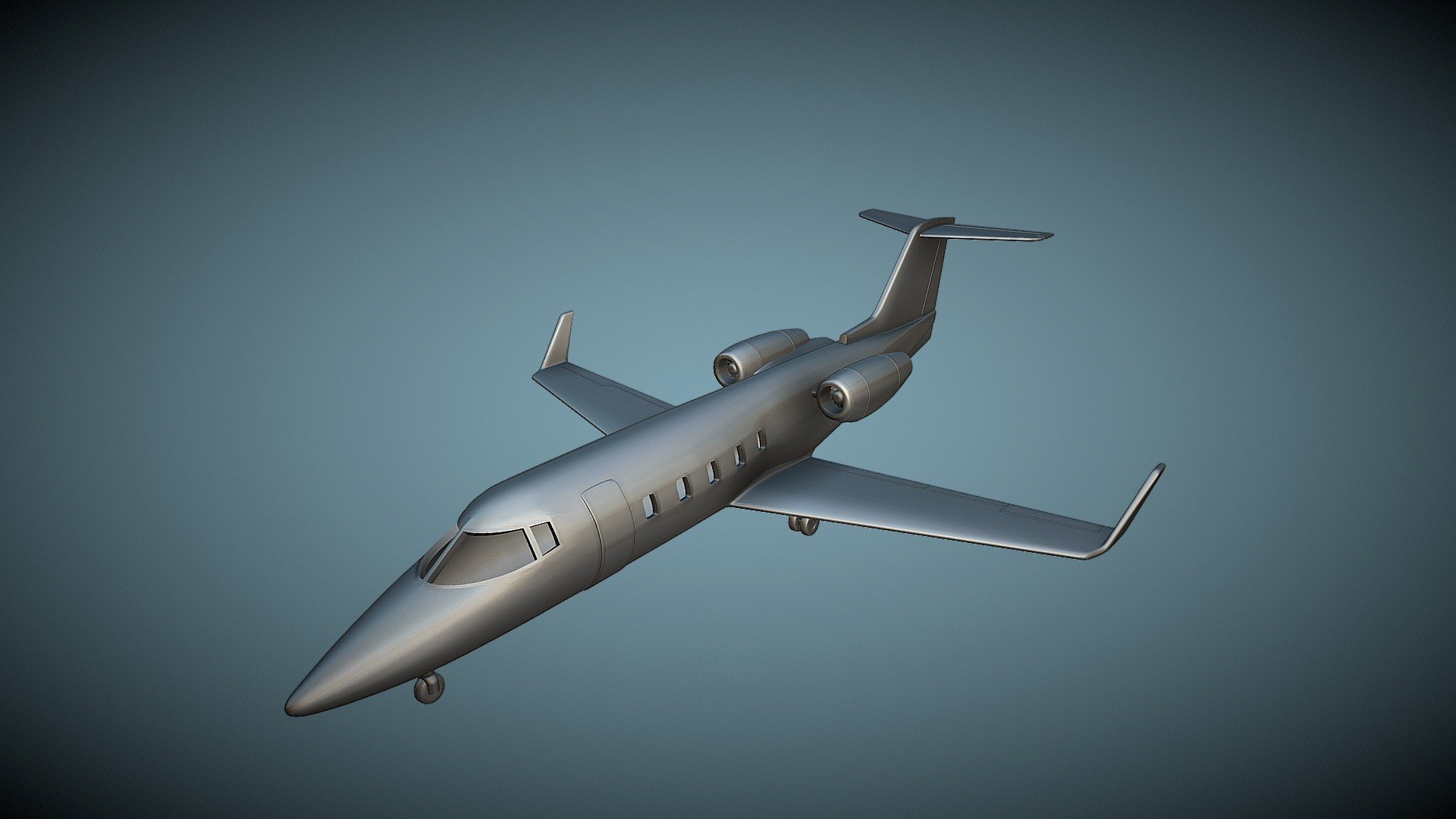 Learjet 55 - 3D Printable Model (*.STL) - Buy Royalty Free 3D model by ...