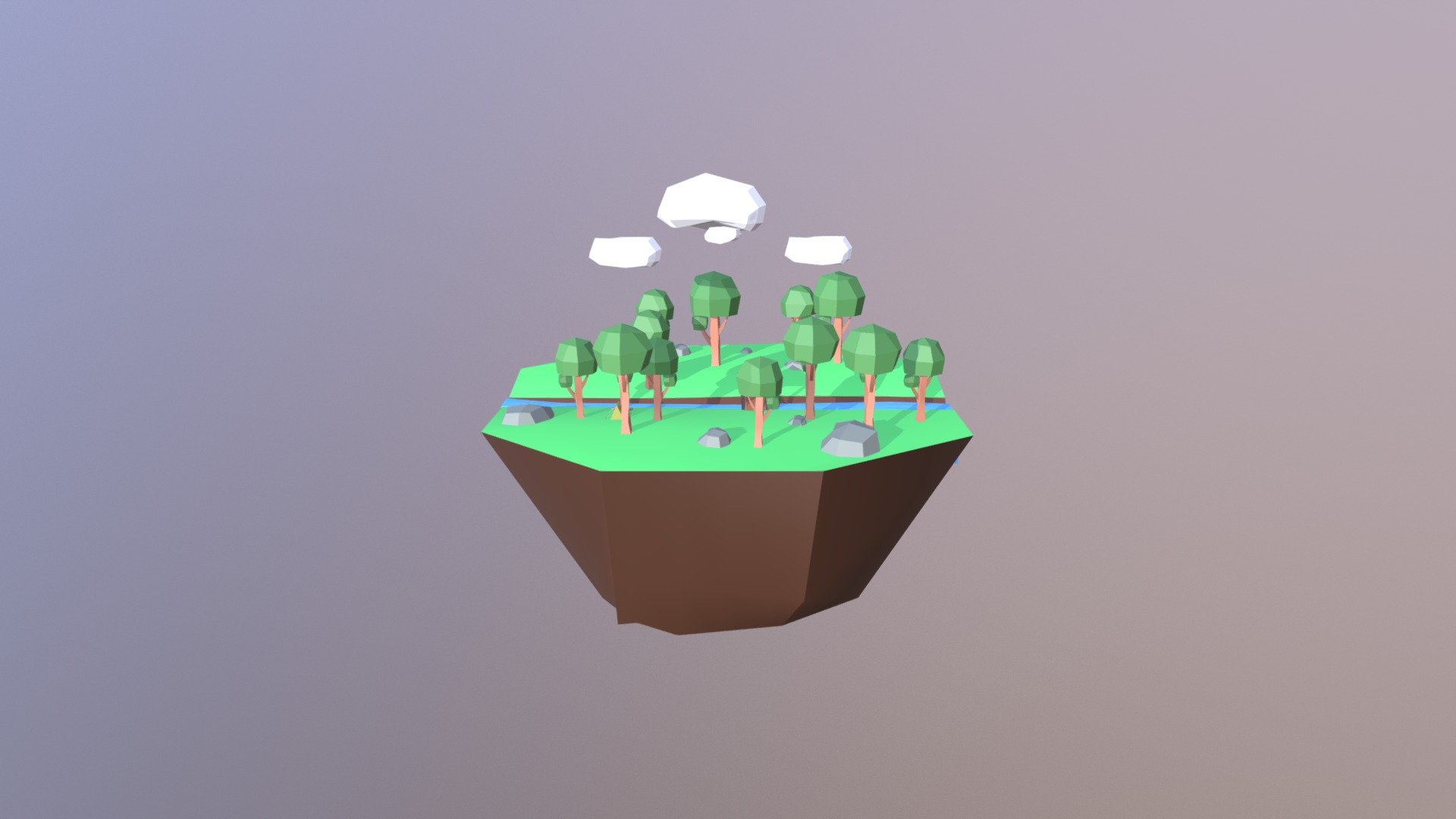 Floating Island - 3D model by puffisbre [bf920ab] - Sketchfab