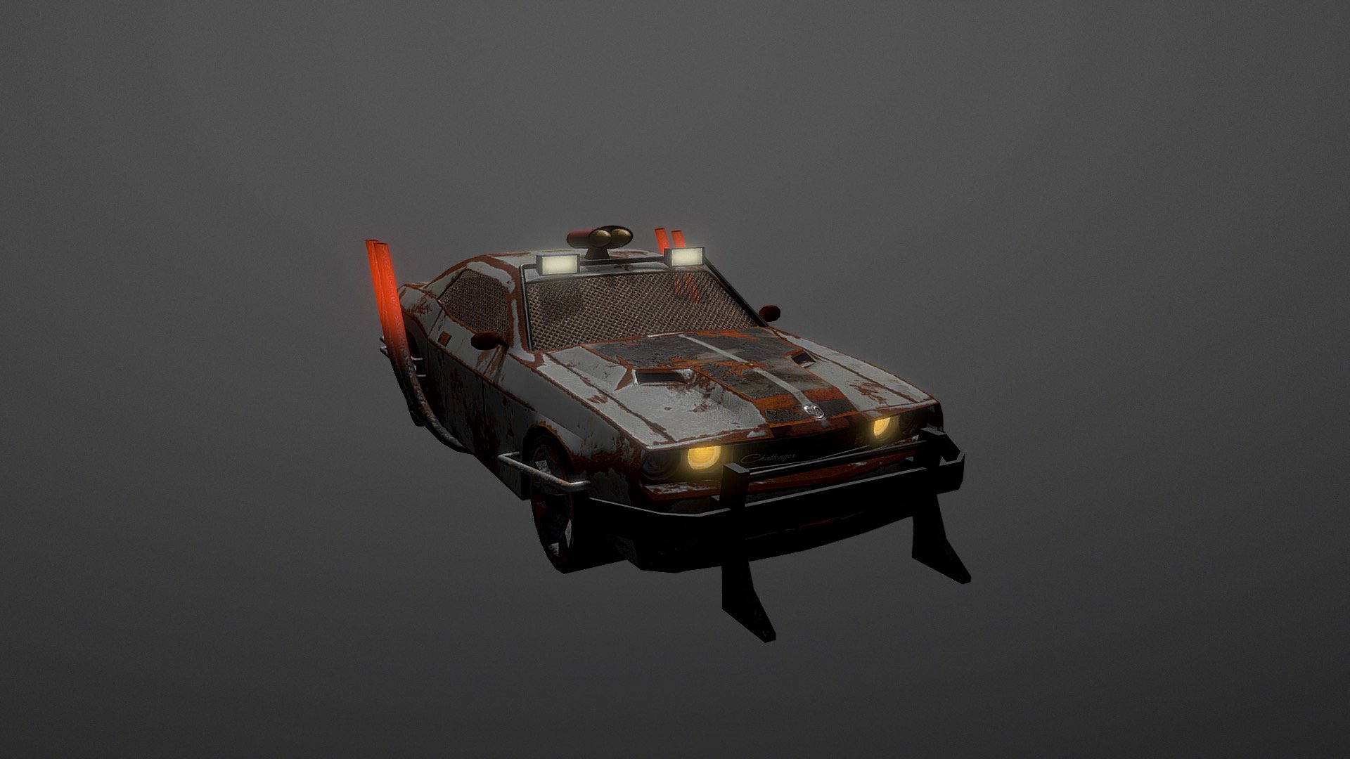 Dodge Challenger Death Race - 3D model by Rufaust [bf92b8a] - Sketchfab