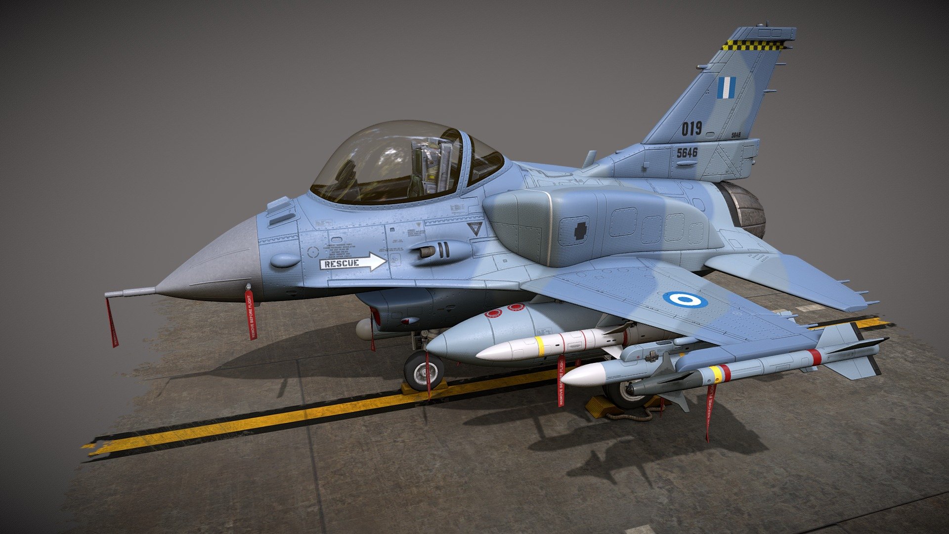 F16 Block 70/72 Viper HAF landing toy/style - 3D model by giobiancoFB ...