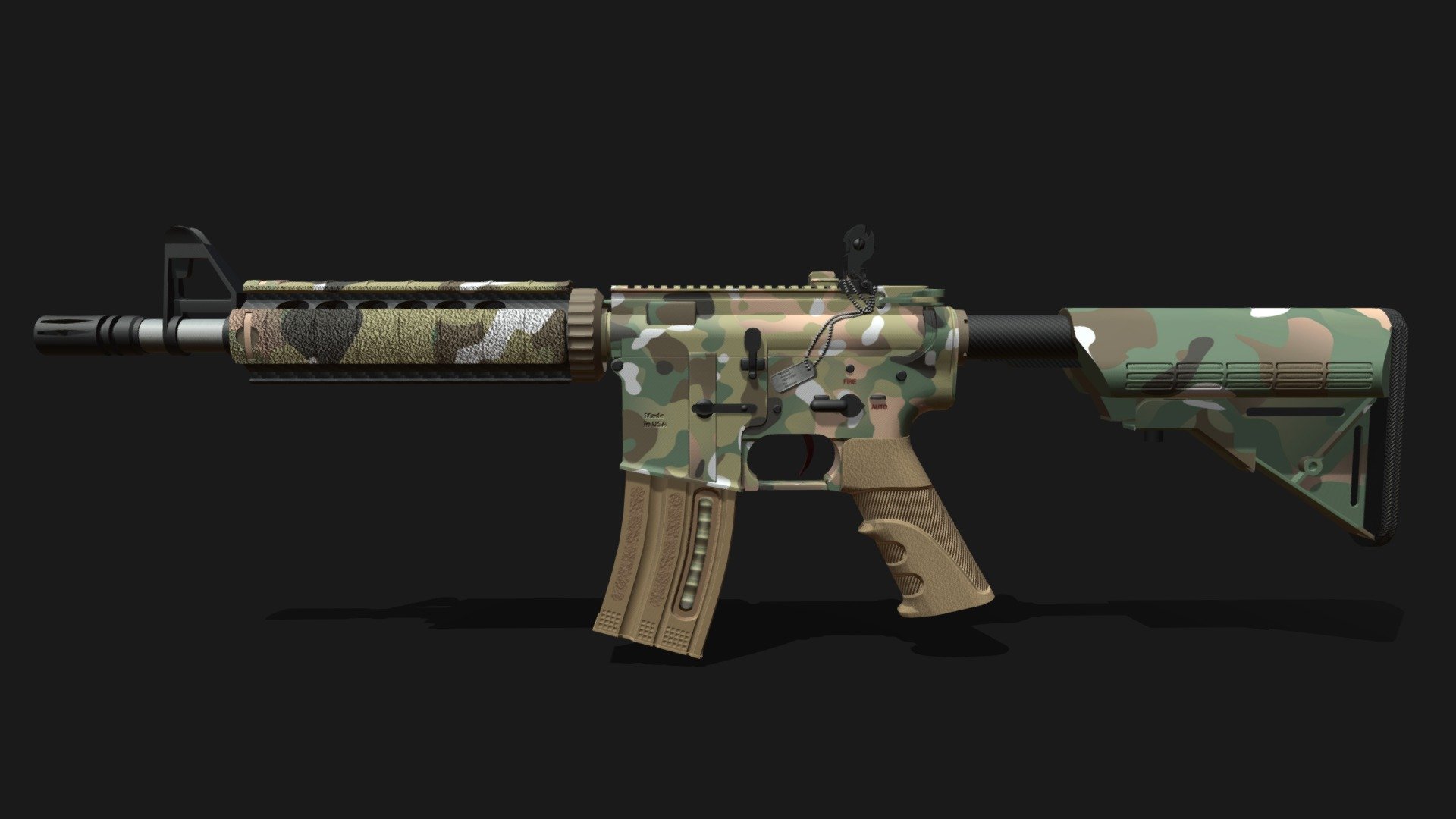 m4a4 - 3D model by ivnplays [bf93762] - Sketchfab