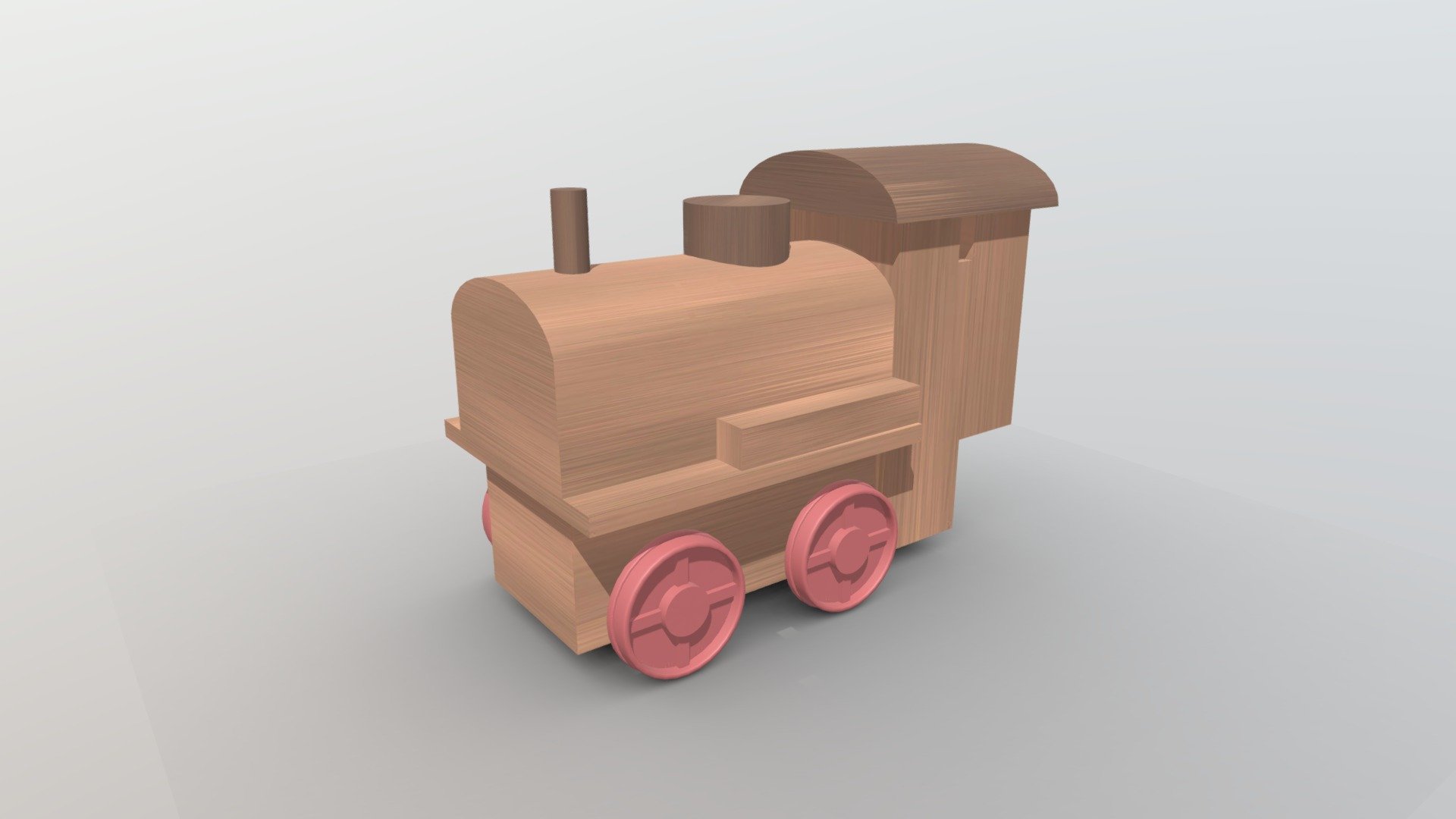 Low Poly Wooden Toy Train - Buy Royalty Free 3D model by Pickle55100 ...