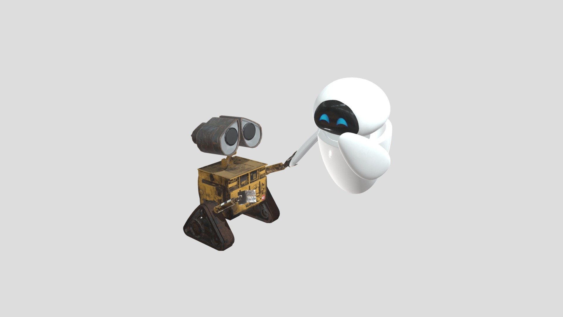 wall-e and eve - 3D model by zzvers [bf95462] - Sketchfab