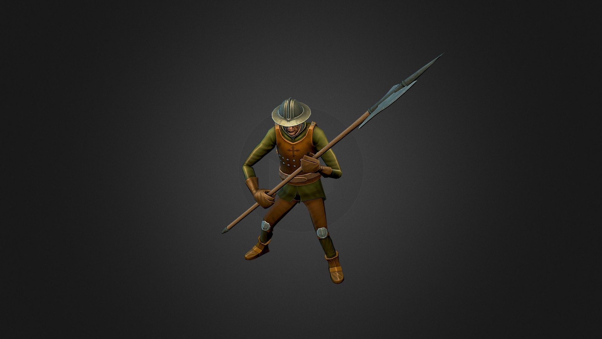 Pikeman militia - 3D model by John_85 [bf95496] - Sketchfab