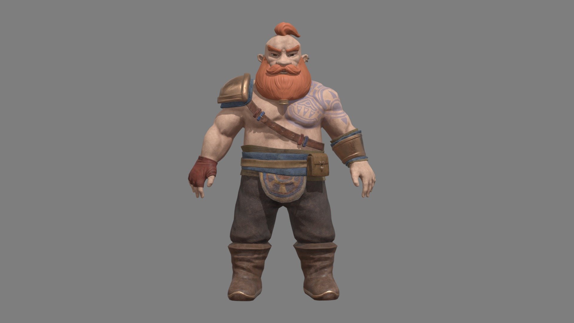 3D Character Dwarf - Download Free 3D model by Anh Nguyen (@anhnguyen ...