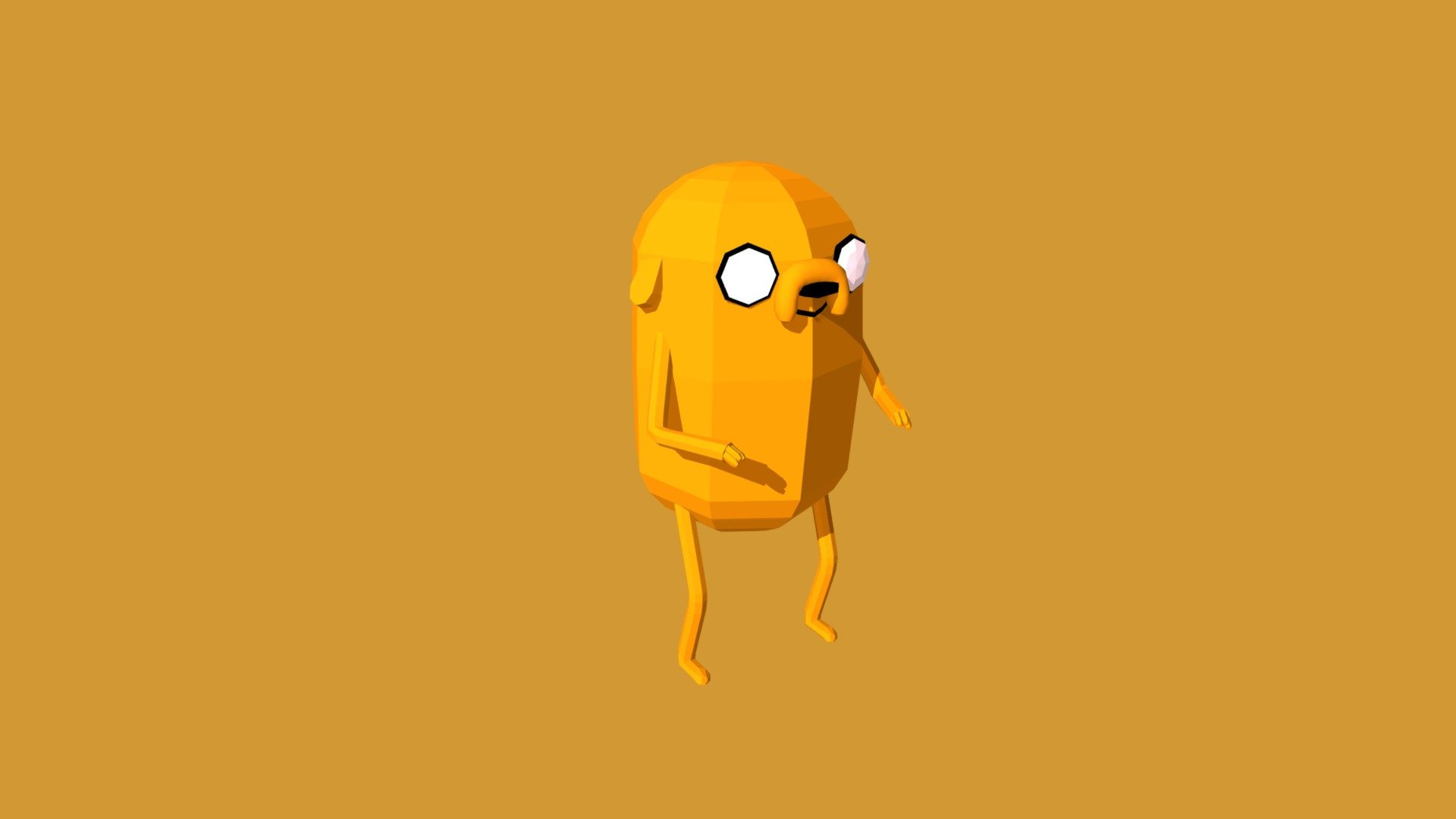 Jake The Dog - 3D model by AGrimPanda [bf995a9] - Sketchfab
