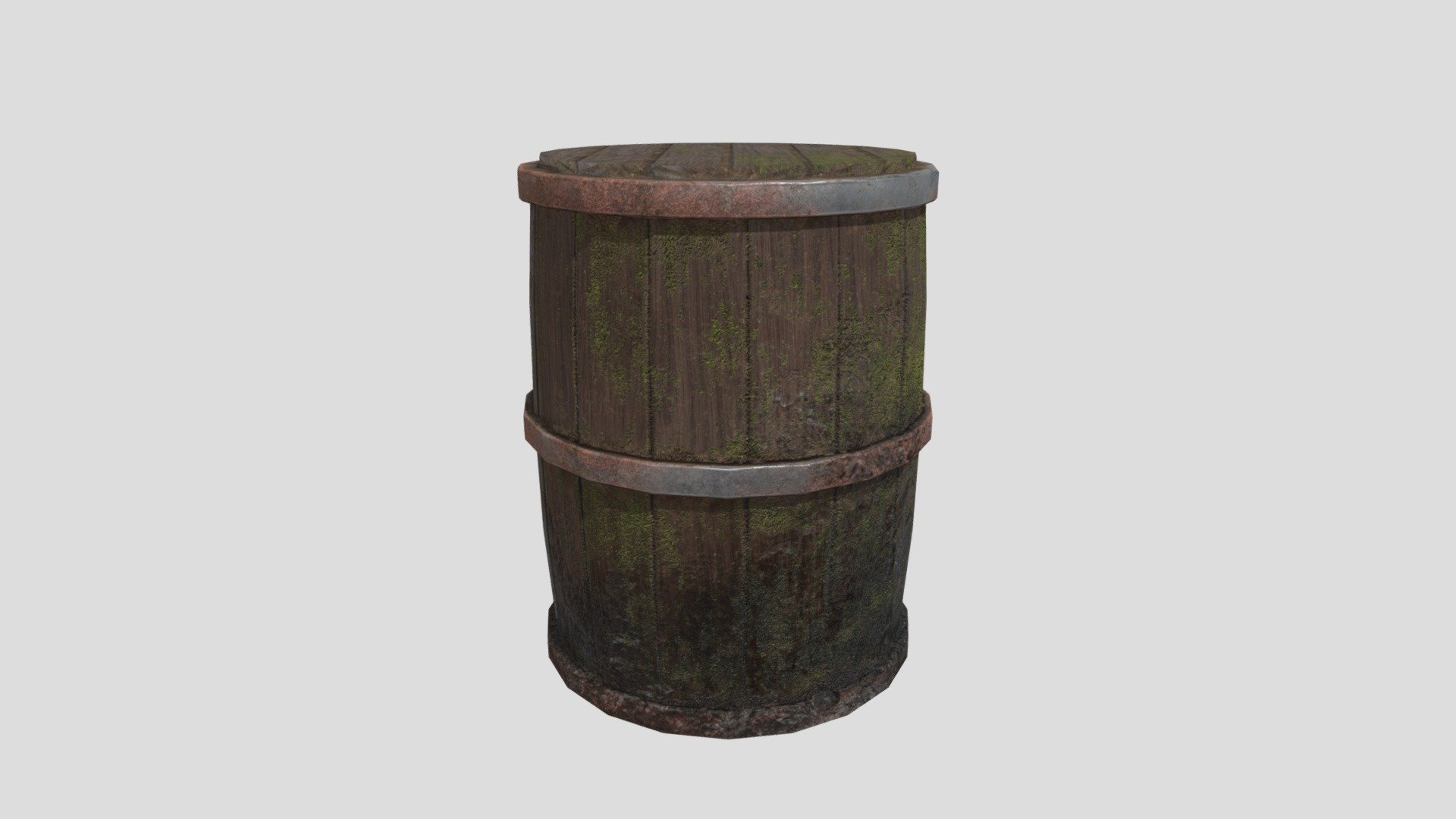 Muddy old barrel - 3D model by BearZDraws [bf9a82e] - Sketchfab