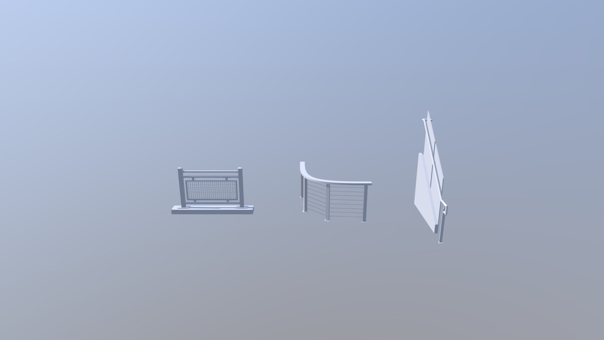 Railing Set - 3D model by rhettmccarty [bf9b691] - Sketchfab