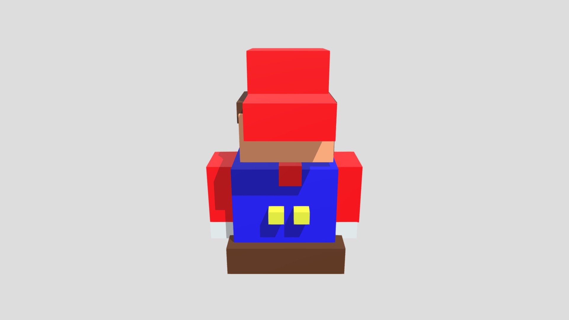 Mario Voxel Art - 3D model by MarioLandMaker370 [bf9c1a6] - Sketchfab