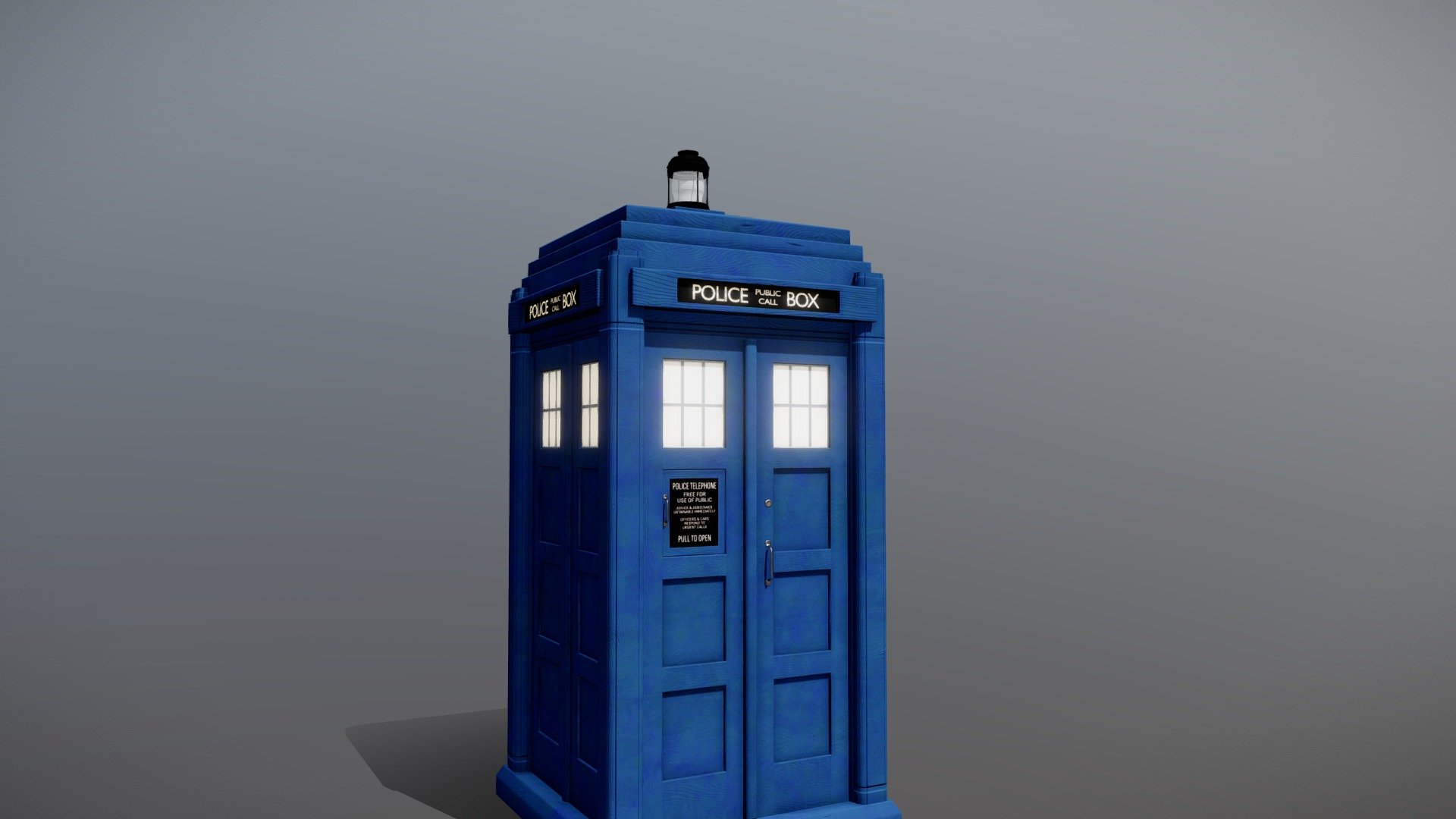 TARDIS | 15th doctor | exterior - 3D model by TheTallOne [bf9c538 ...