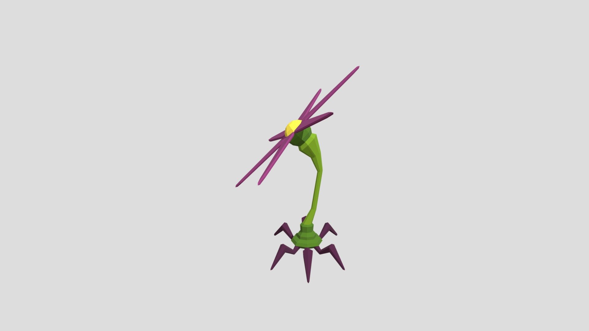 Spider Flower - Download Free 3D model by serbus [bfa1ce0] - Sketchfab
