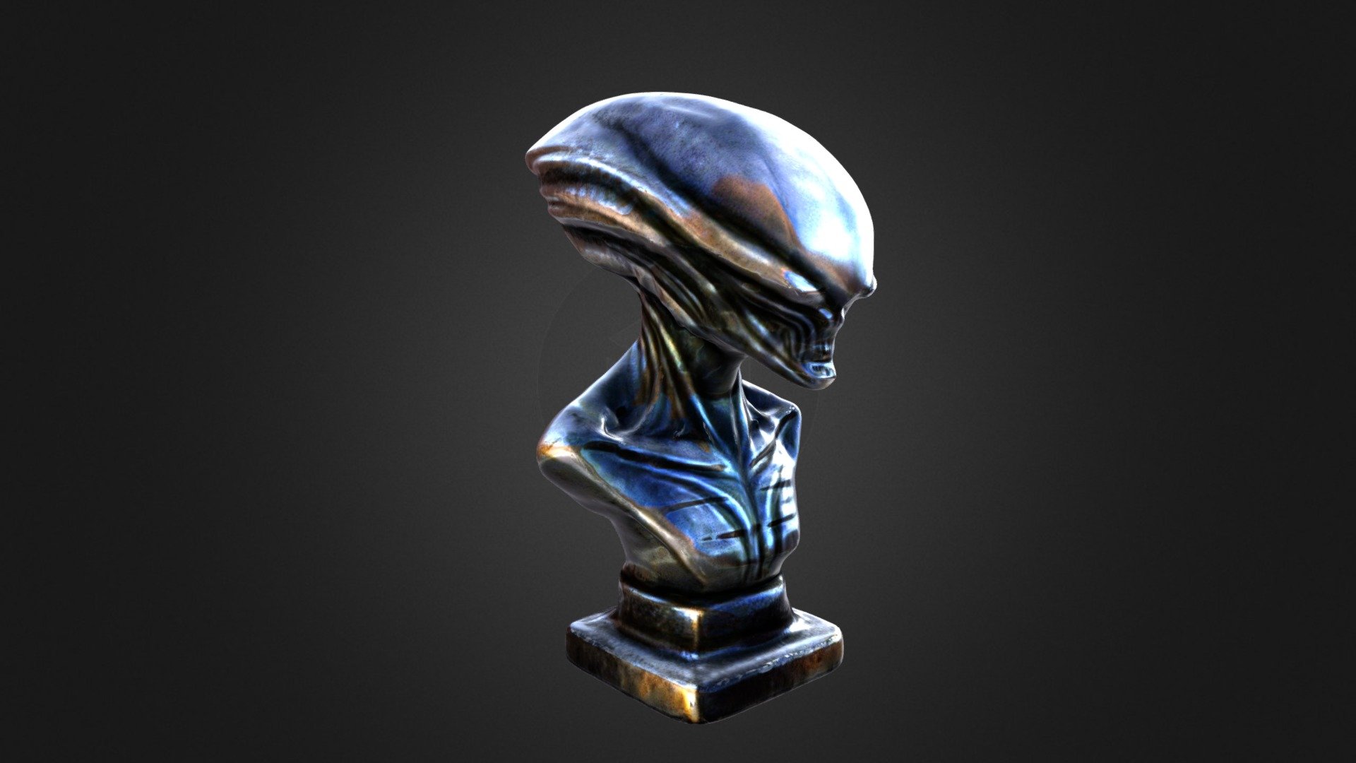 alien head bust - Download Free 3D model by vicente betoret ferrero ...