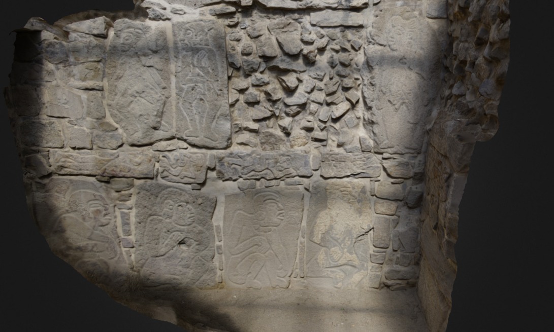 Monte Alban - Stone Carvings in small room - 3D model by ...