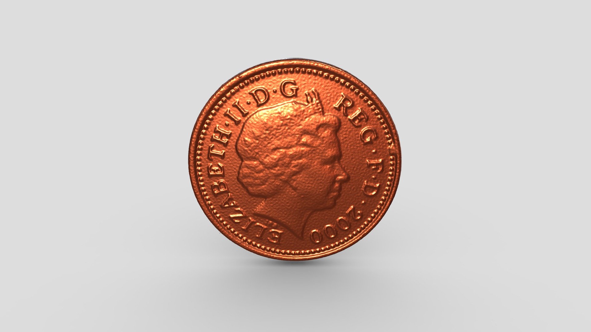 1 Pence - 2000 - 3D model by kerr_dimensional [bfac7f8] - Sketchfab