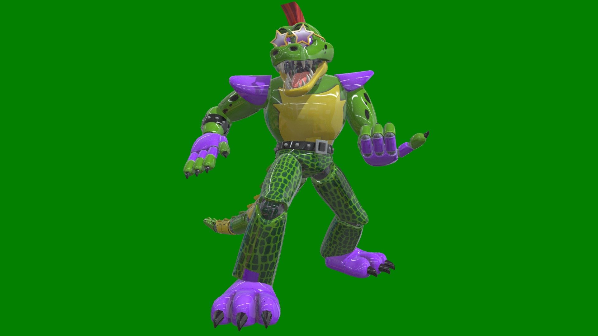 Montgomery Gator (Monty) - Download Free 3D model by ...