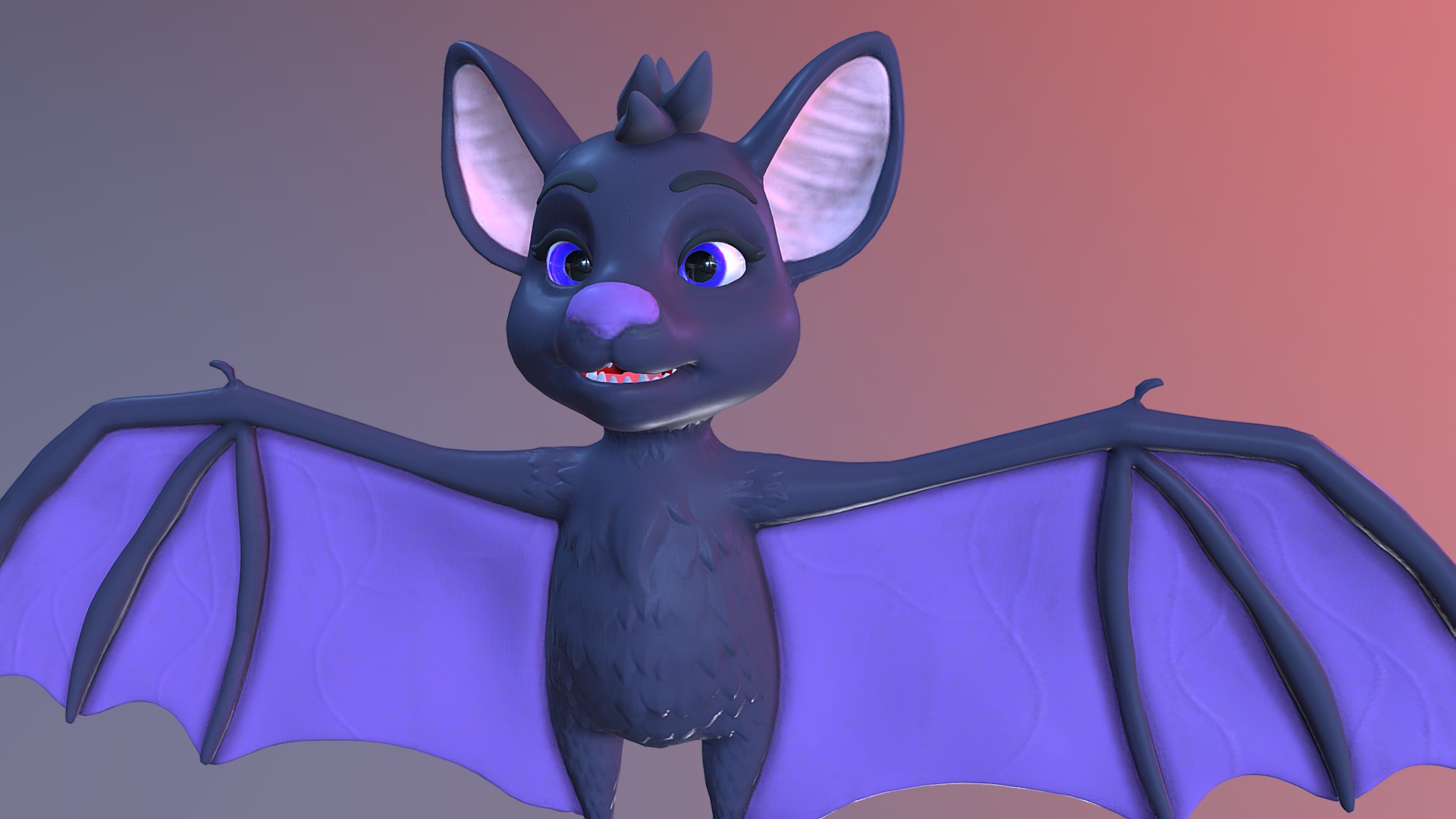 Little batty the bat! - Buy Royalty Free 3D model by Lizzy Koopa ...