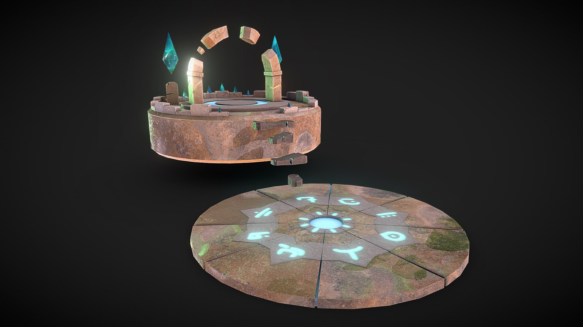 Stone Portal - Download Free 3D model by hirairmak [bfaf2e4] - Sketchfab