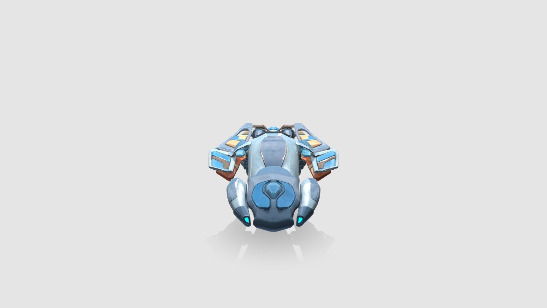 Stylized spaceship Trilobite Infinity v.2 - 3D model by gamepanda ...