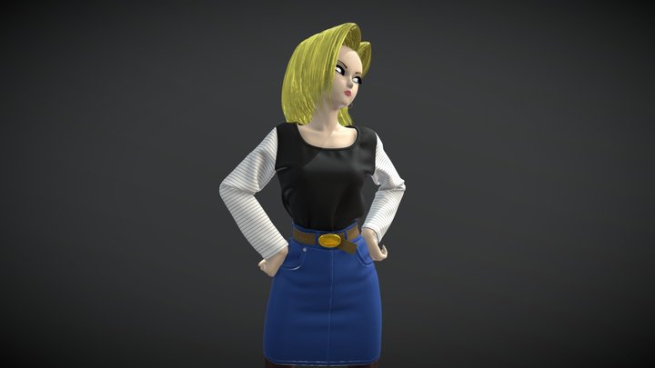 Android18 3D models - Sketchfab