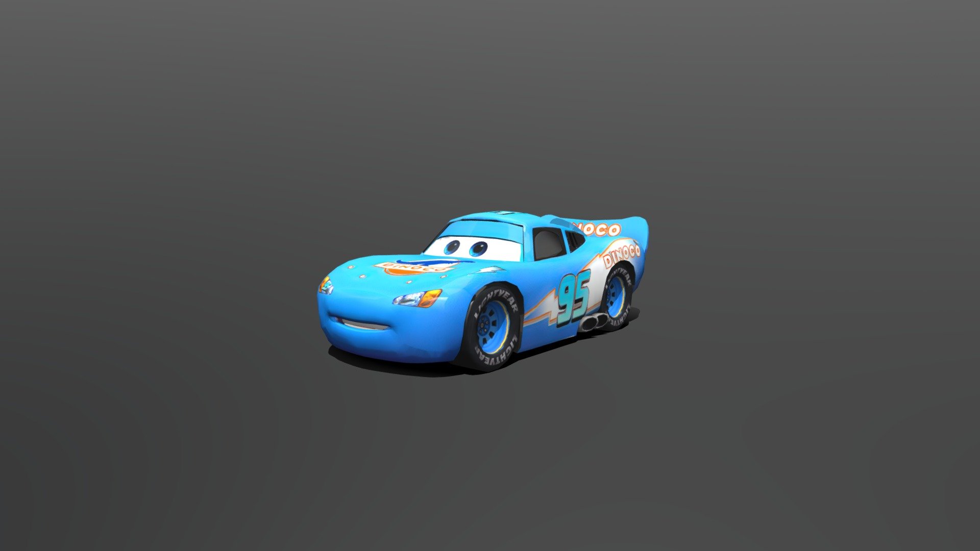 Lightning McQueen Dinoco cars 1 - Download Free 3D model by ...