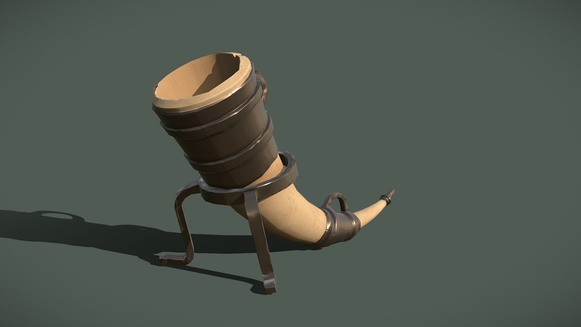 Stylised Norse Horn - Download Free 3D model by Cleo Renshaw ...