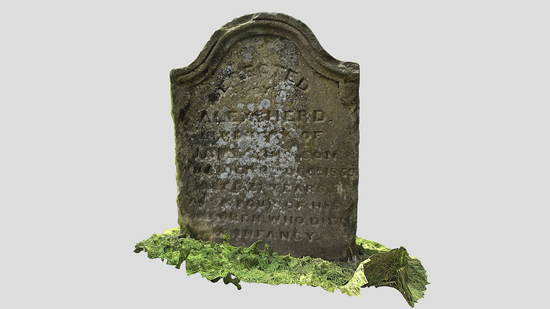 Alex Herd Gravestone - 3D model by dah [bfb2efb] - Sketchfab
