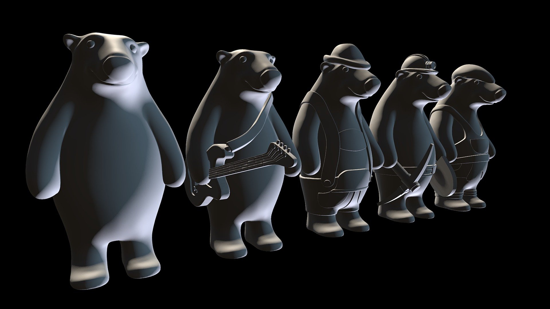 Stylized Bear - 3D model by svyART [bfb33b1] - Sketchfab