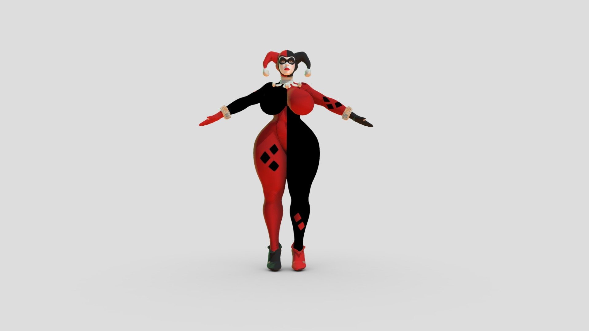 Commission_Chamoy20_Harley_Quinn_usdz - 3D model by Buddy more horse ...