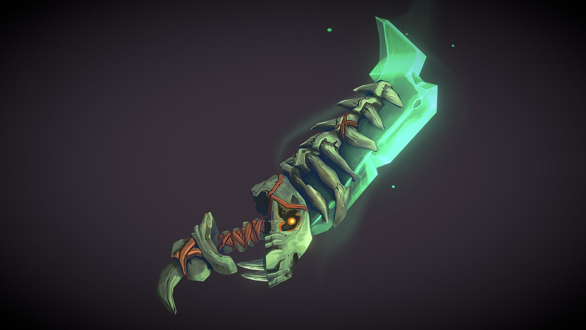 Bone Scimitar - Weaponcraft - 3D model by Kookey (@YvetteKooke ...