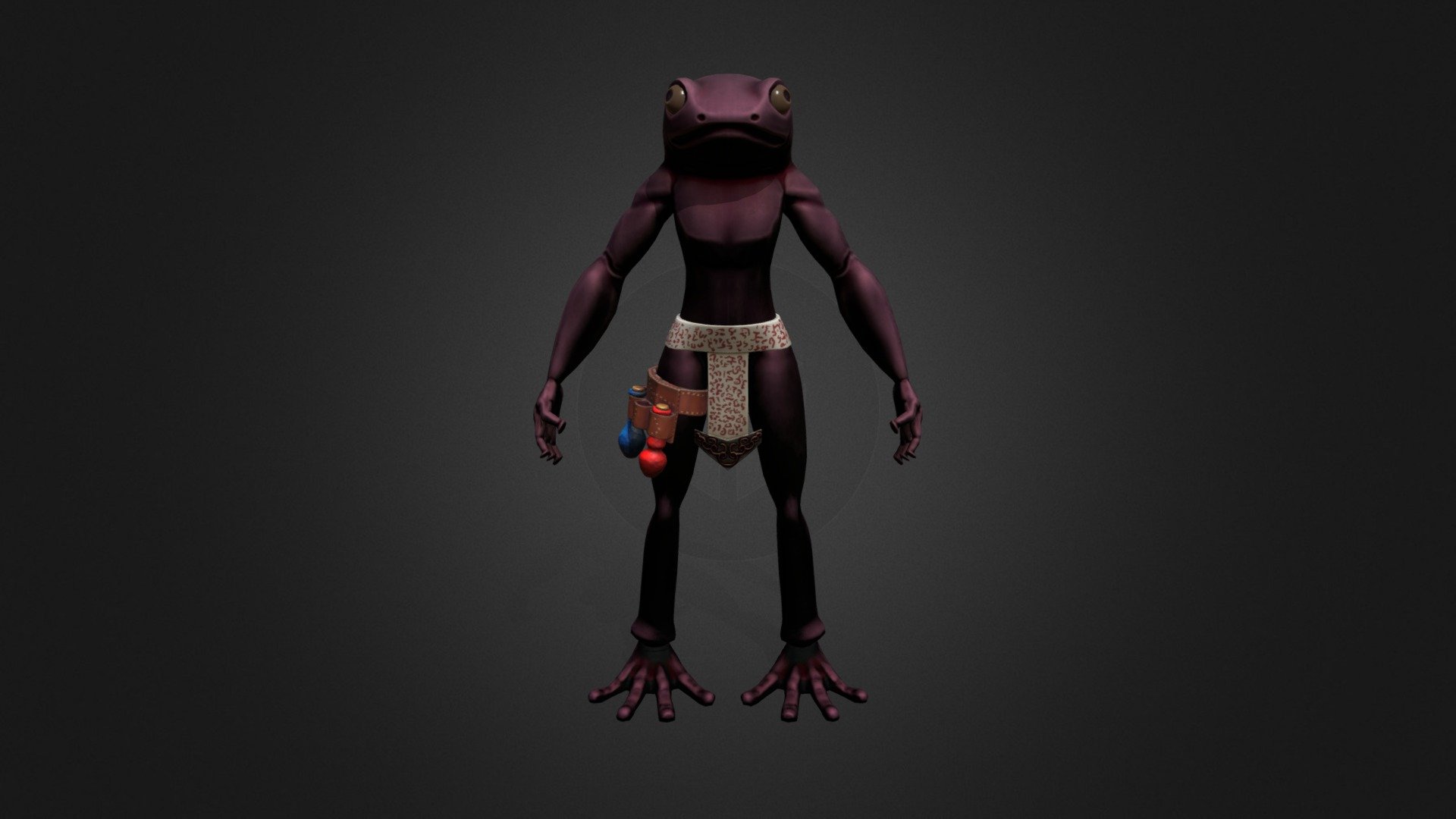 Frog_Character - 3D model by bargh [bfba800] - Sketchfab