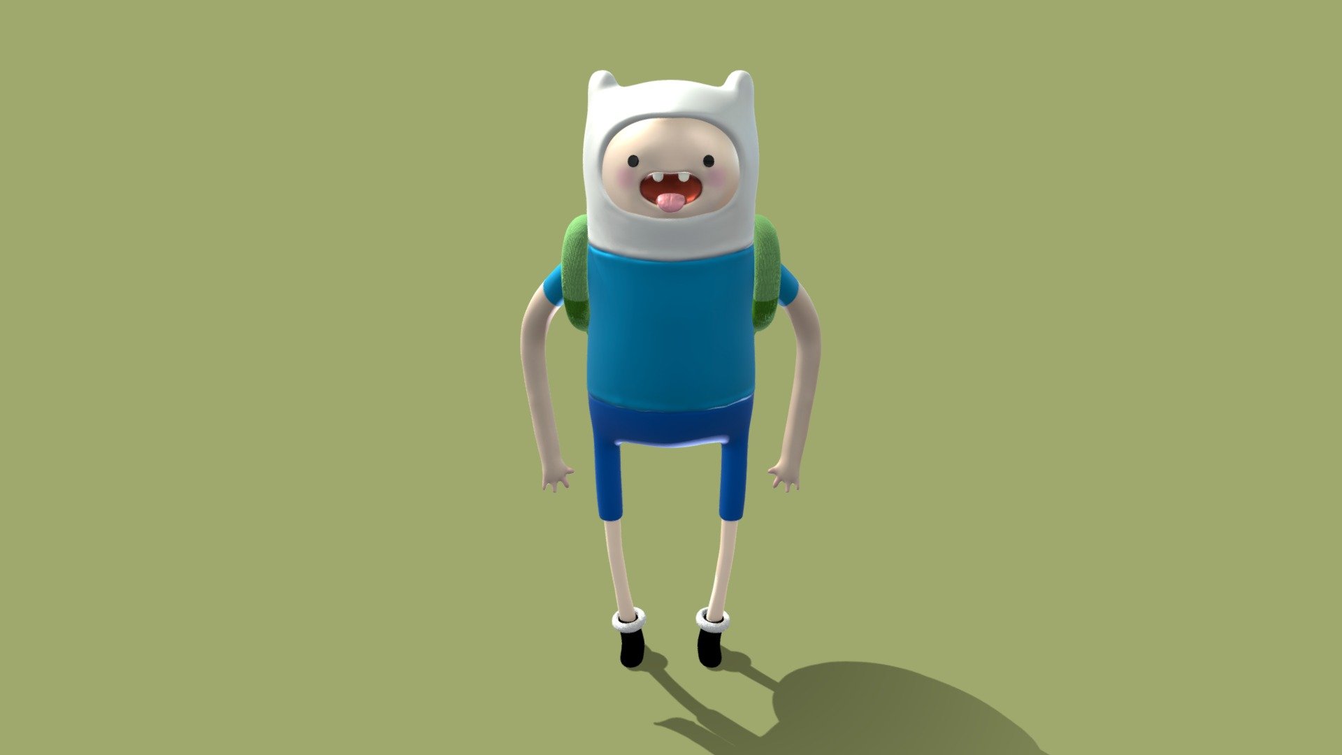 Adventure Time Finn - 3D model by sofia.gimenez [bfbc421] - Sketchfab