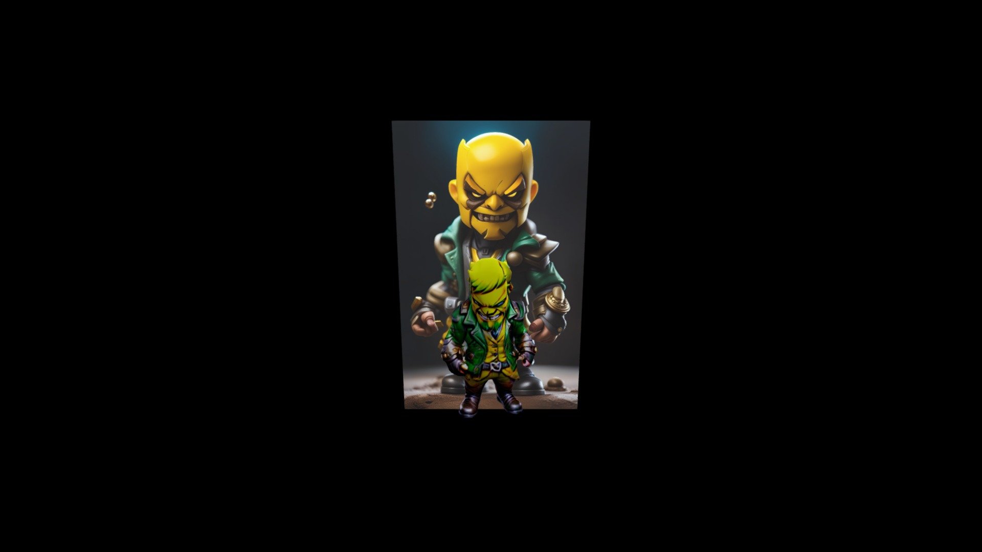 The Yellow Man A digital painting of a man - Download Free 3D model by ...