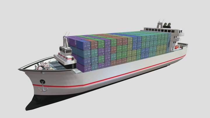 Cargo Ship 07 - Download Free 3D model by gogiart [bfbf6ef] - Sketchfab