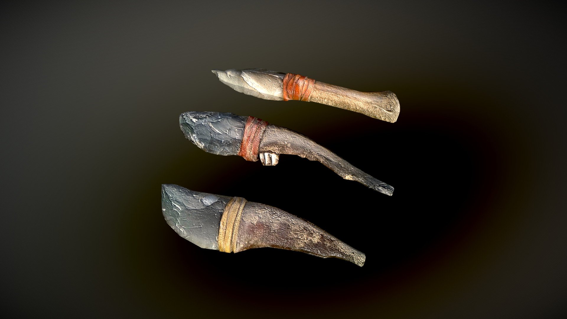 Neolithic Stoneage Knives - Download Free 3D model by Peter Nox (@Peter ...