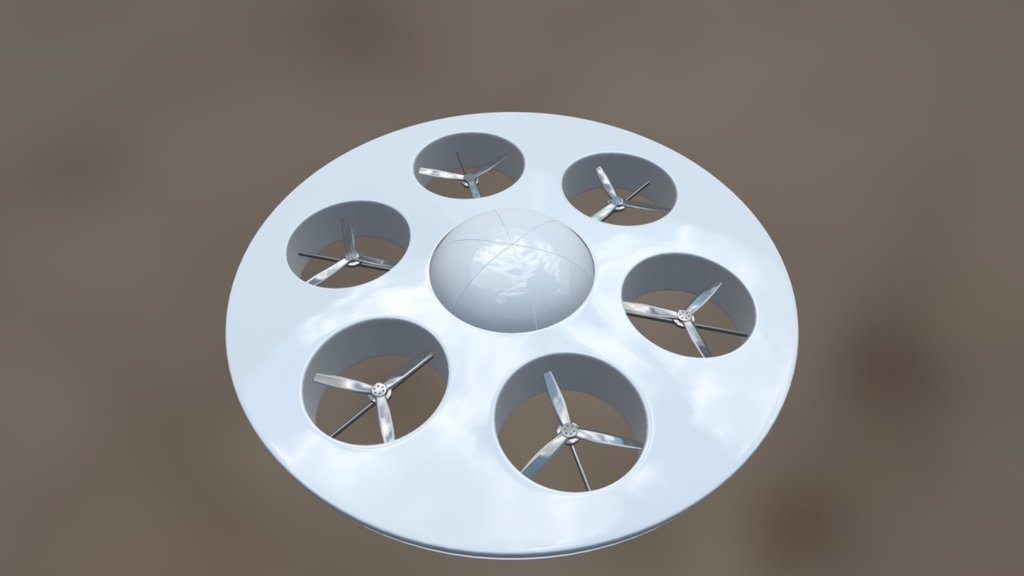 "UFO" Drone - 3D model by sinatech [bfc13d3] - Sketchfab