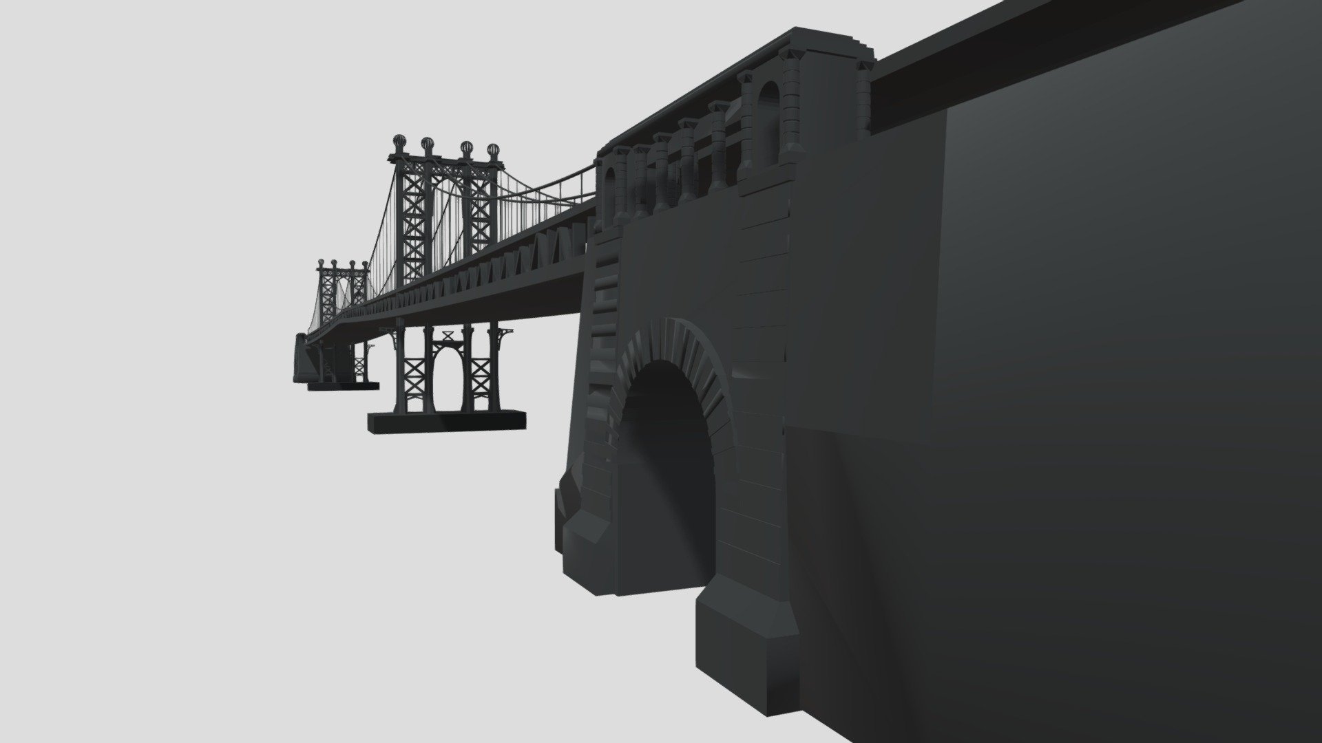 Manhattan Bridge - 3D model by JSHalford [bfc25b3] - Sketchfab