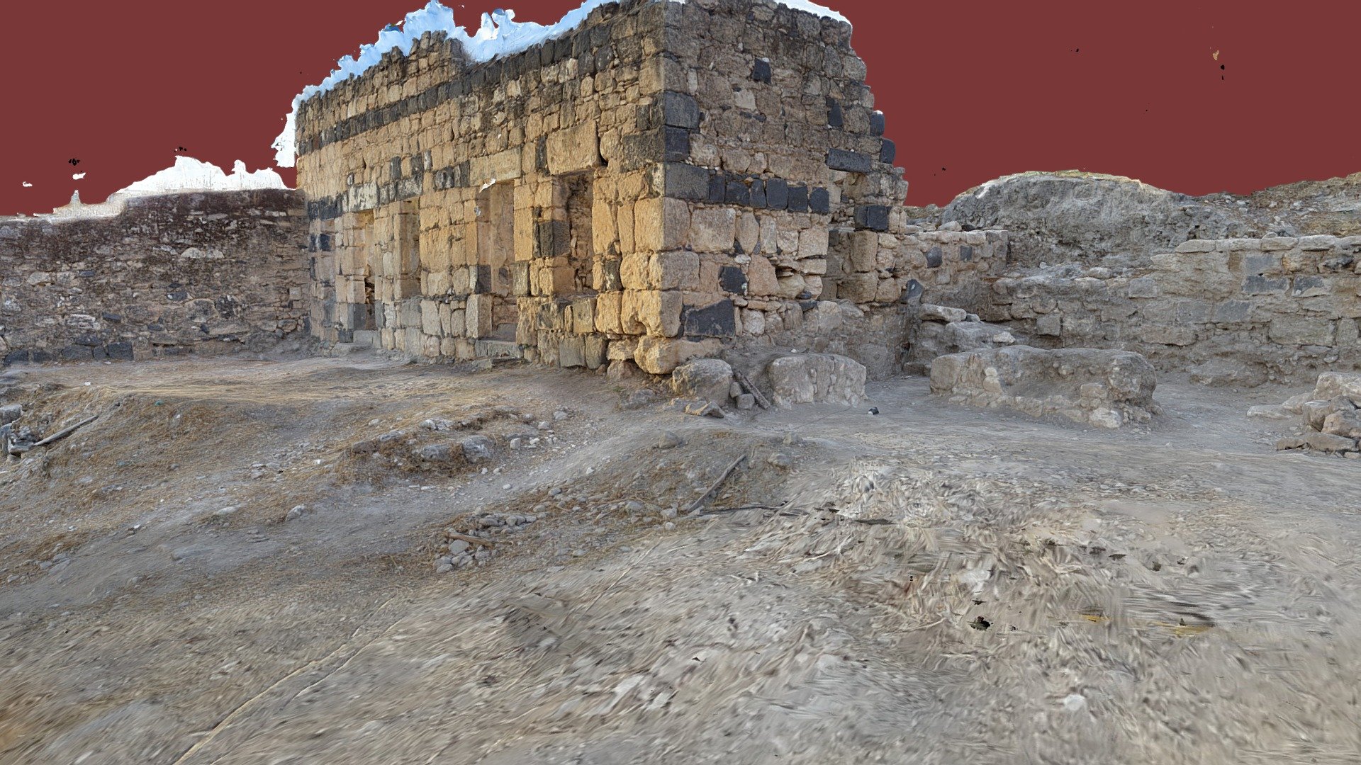 Hosh al-Rousan | Before reconstruction. - 3D model by SJoudeh [bfc3166 ...