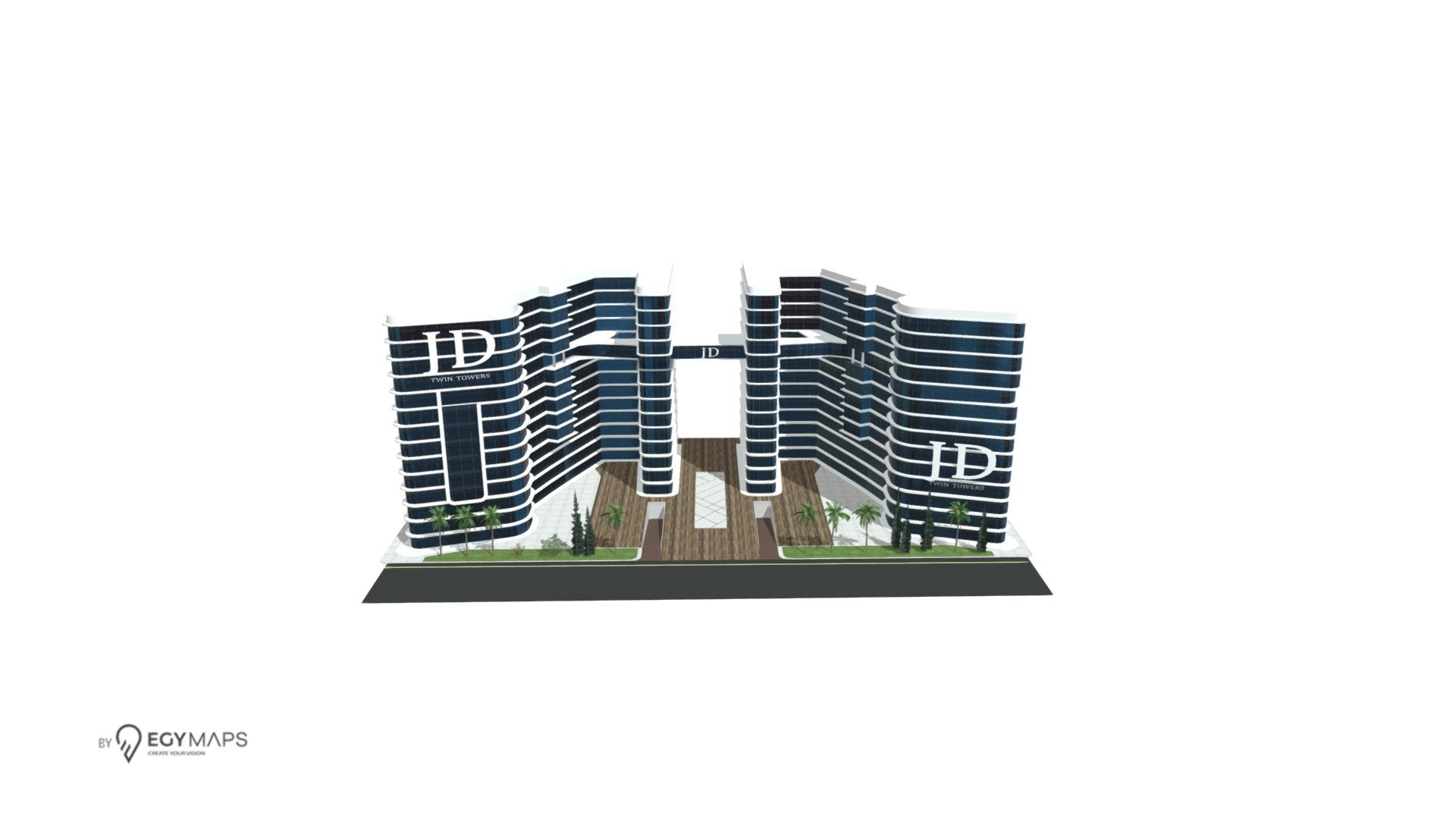jd twin tower - 3D model by Egy-maps [bfc3d30] - Sketchfab
