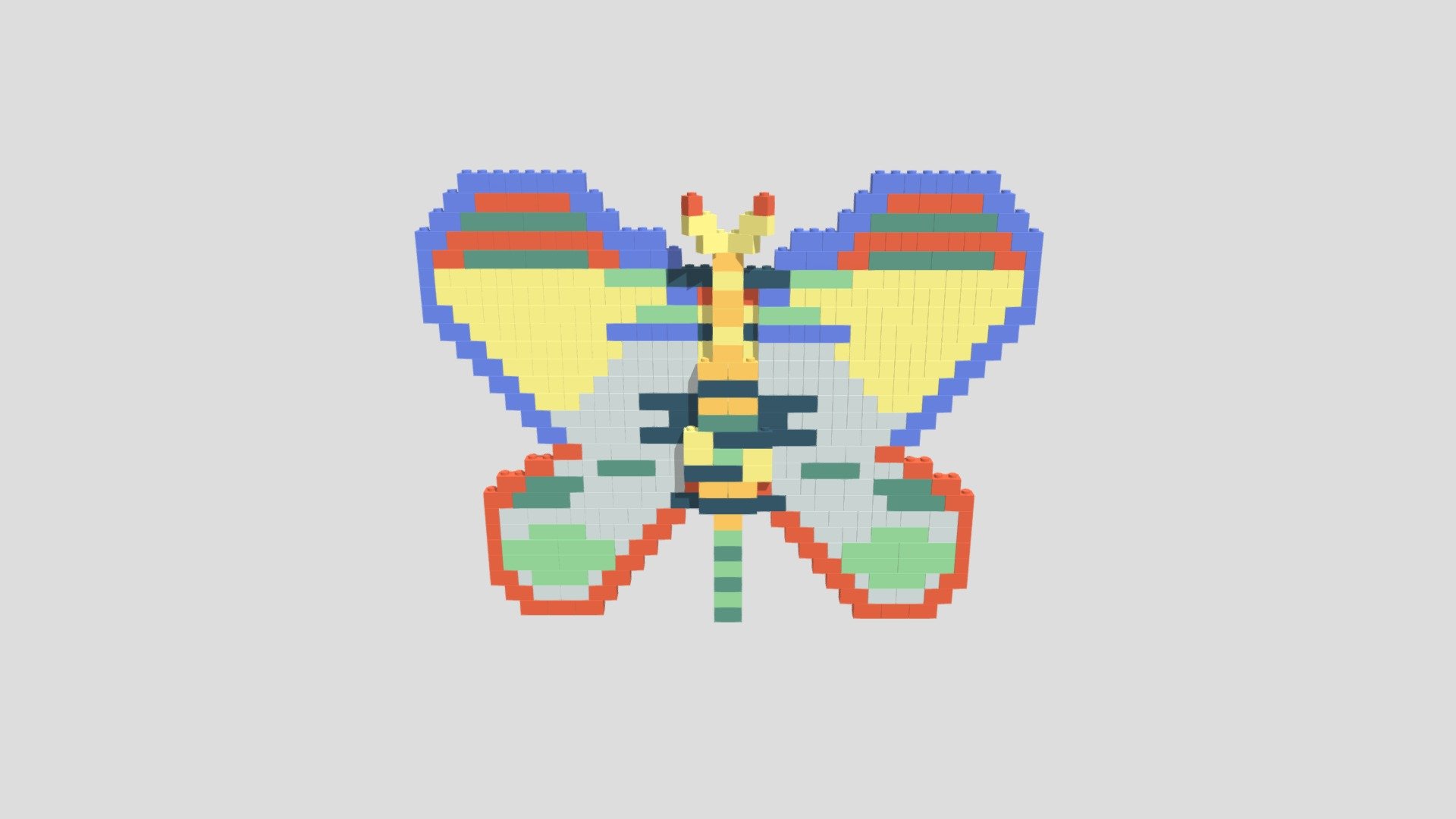 Butterfly - 3D model by Jeet Mukesh Hirani (@jeethhirrani) [bfc415b ...