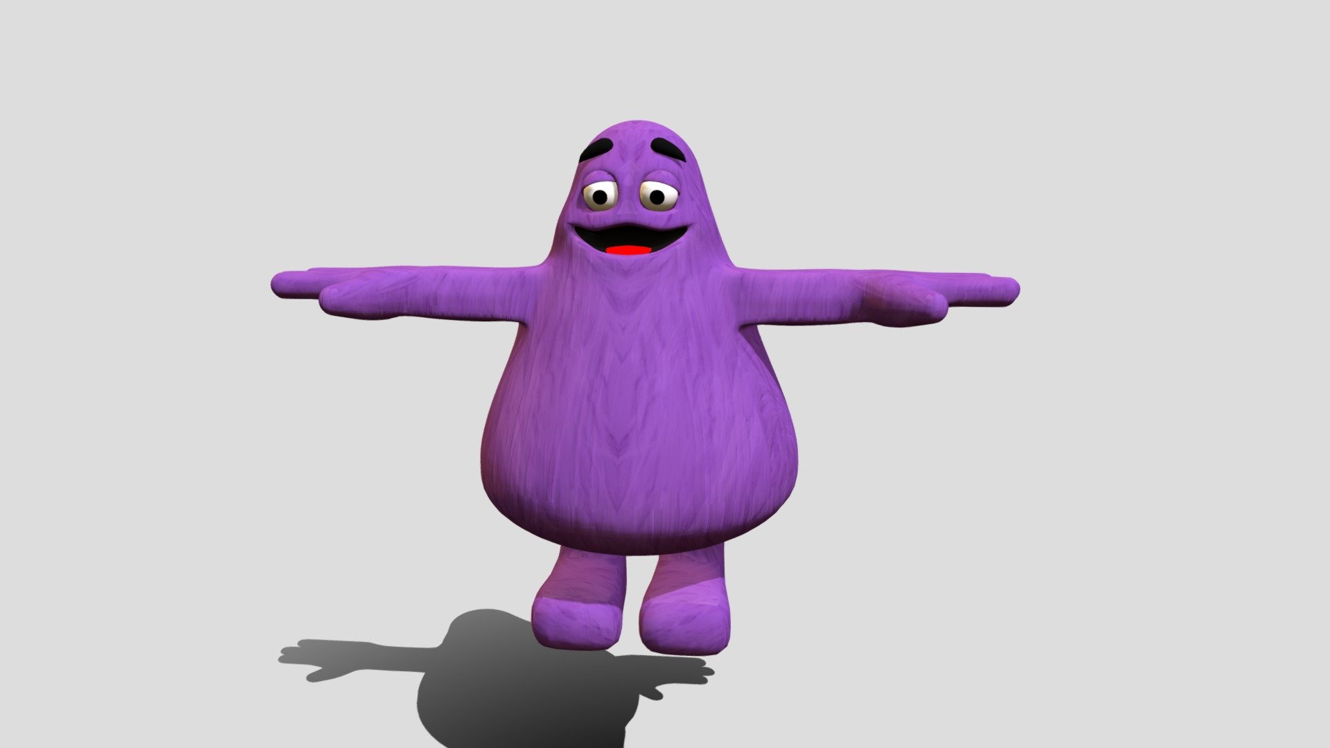 (NEW )Grimace Mascot... Rextextured, New UV, - Download Free 3D model ...