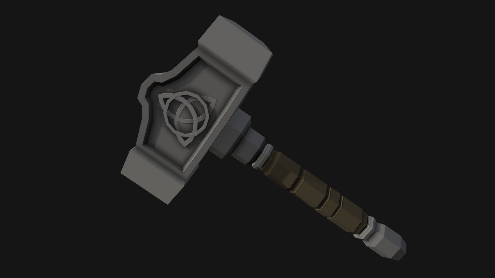 Mjolnir (Low Poly) - 3D model by Likonisa (@eDU6tjT5IDwTntq) [bfc53ca ...