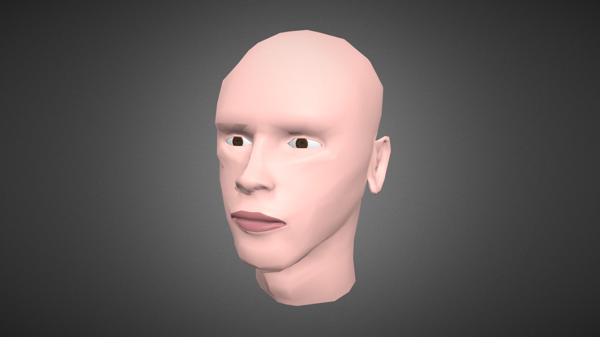 Selfportrait (LOW POLY) - 3D model by Viktor Van Hulle (@viktorvanhulle ...