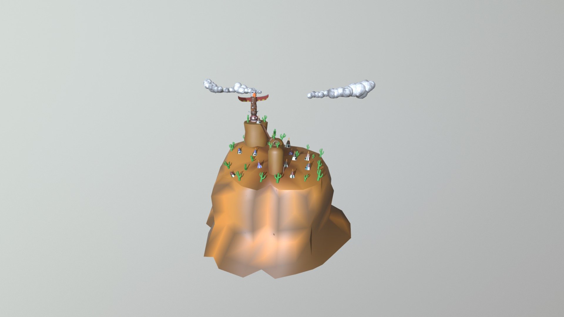 Native American Village - 3D model by ThibautDrai [bfc89d1] - Sketchfab