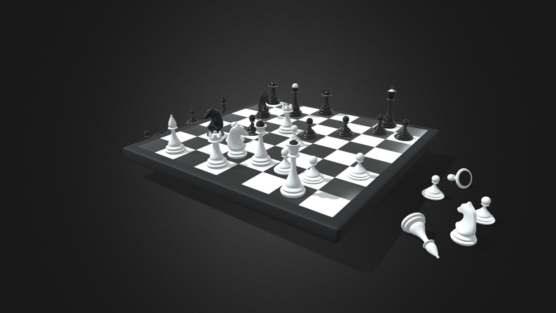 Chess and chess desk - 3D model by Andriy Tsapko (@andriy_tsapko ...