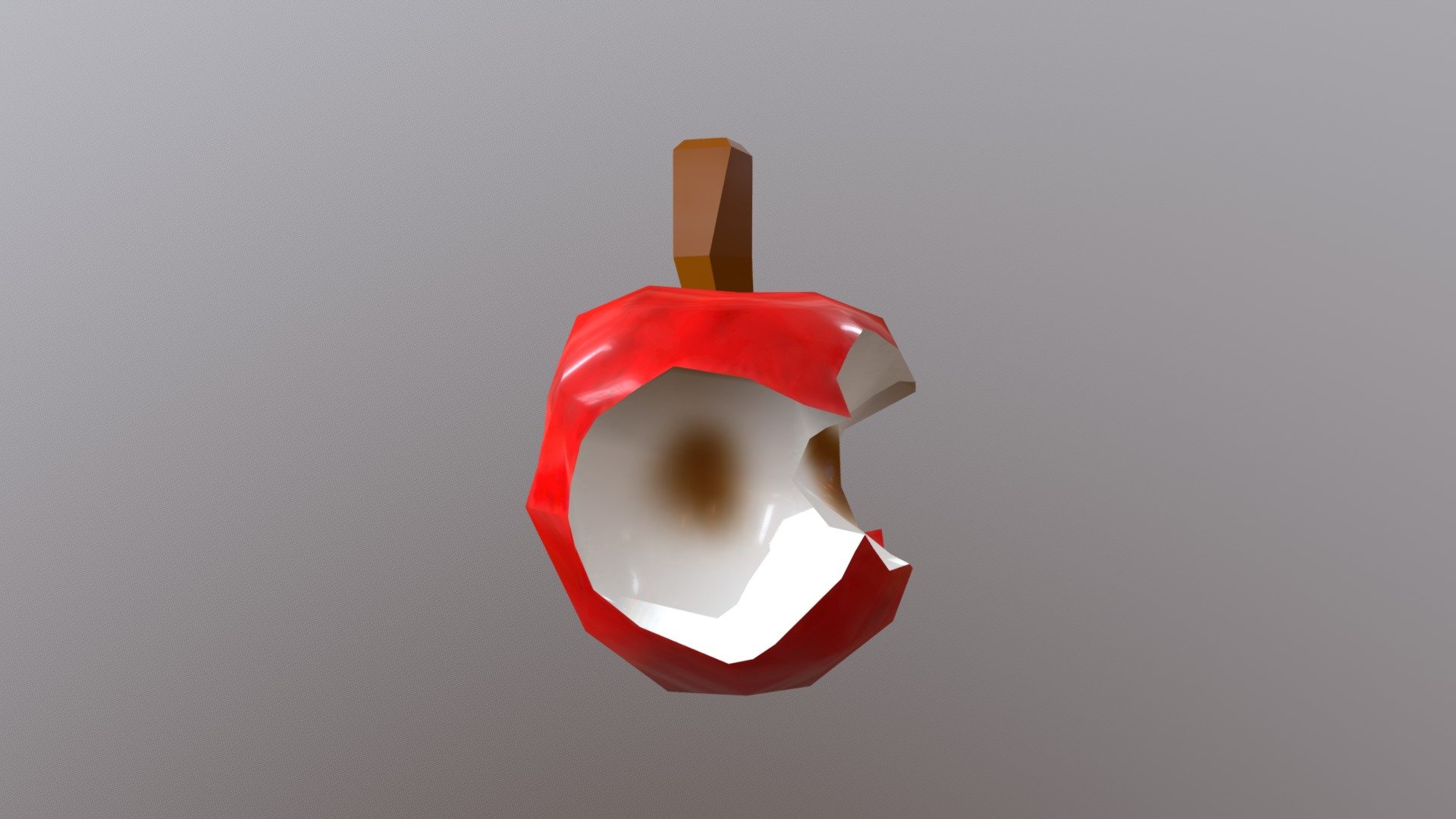 Apple: Eaten - 3D model by NTSC [bfc9ca5] - Sketchfab