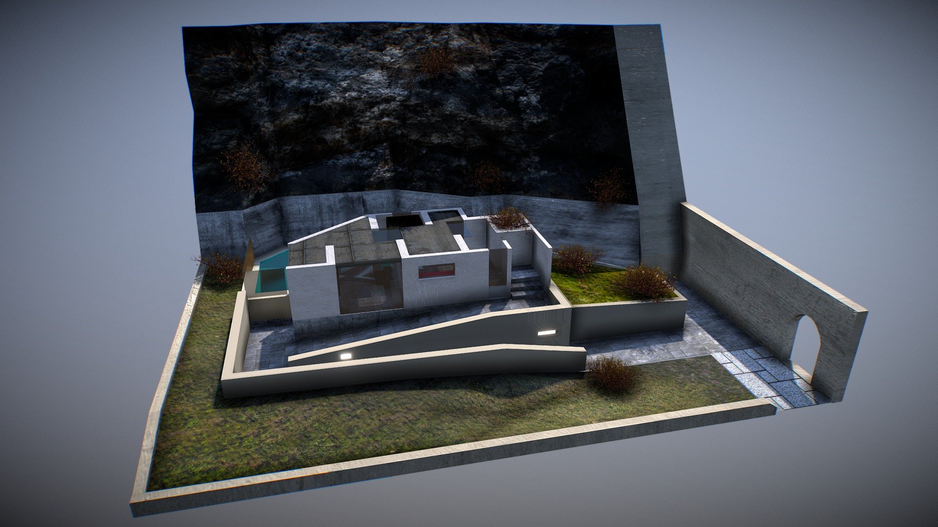 Rock House - 3D model by TRYFIELD [bfcafd8] - Sketchfab
